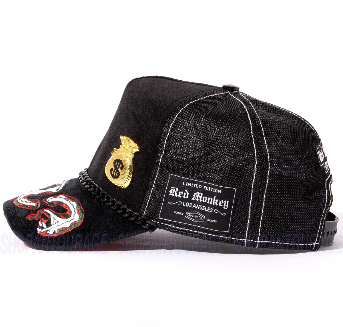 Red Monkey Money Bag Glory Black RM1522 Limited Edition Unisex Trucker ...